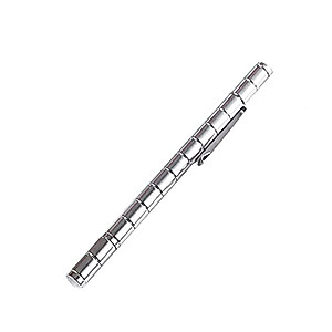 Empowline Fidget Decompression Magnetic Pen Toy Magnet Gel Pen Fidget Toy Think Ink Pen, can be Transformed into a Variety of Creative for Adult and Children Stress Relief Office Product (Silver)