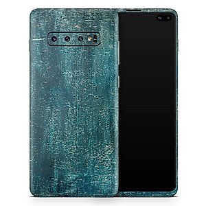 DesignSkinz Aged Green Paint Surface Protective Vinyl Decal Wrap Skin Cover Compatible with The Samsung Galaxy S20 (Screen Trim & Back Glass Skin)