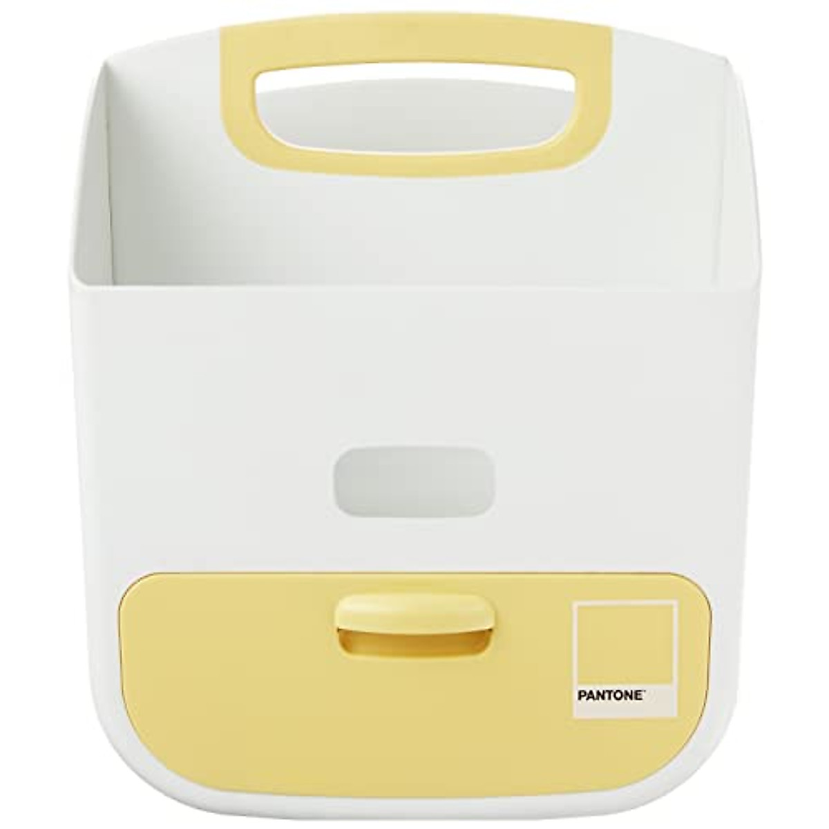 Ubbi Portable Diaper Changing Station Diaper Storage Caddy Organizer with Bonus Changing Mat, Stores Baby Diapers, Wipes and Baby Accessories, Pantone Yellow