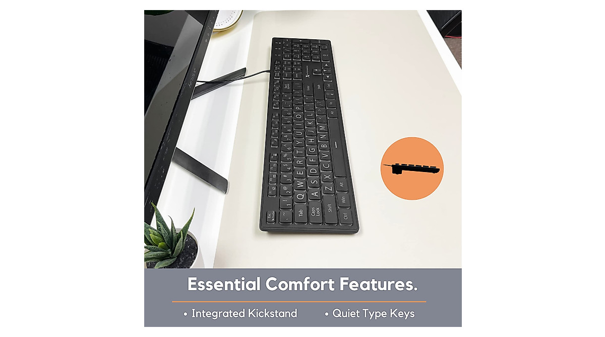 X9 Performance Backlit Large Print Keyboard - Easy to See and Type ...
