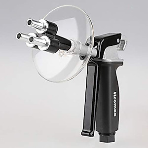 Hromee 12 Pieces High Flow Air Blow Gun Kit with Safe Quiet Xtreme Nozzles Rubber Tip 6/12 Inch Extension Chip Guard and Needles Duster Gun and Air Compressor Accessories