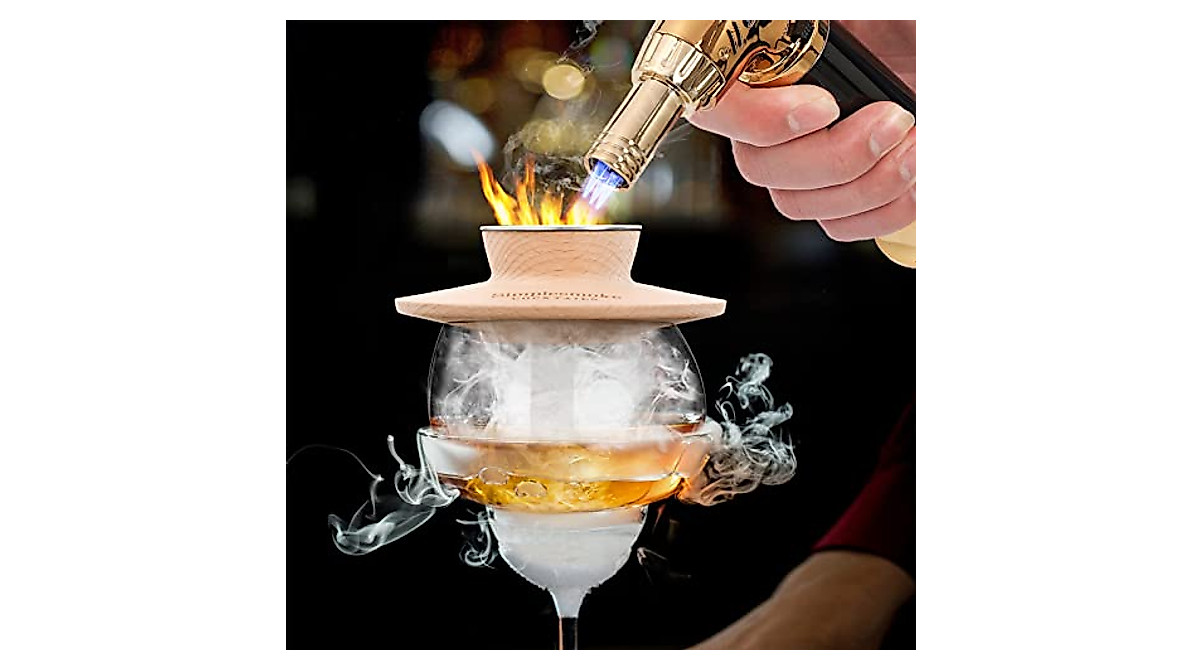 Cocktail Smoker Kit - Infuse Whiskey, Cheese & More with Wood Chips