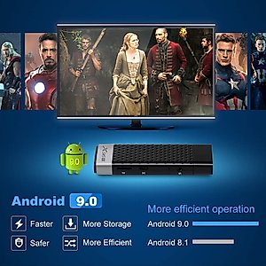 ACEMAX X96S Android 9.0 Pie Smart TV Stick Amlogic Quad Core 64bits 4GB RAM 32GB eMMC Rom Dual WIFI 2.4G 5.8G Bluetooth 4K UHD USB3.0 Port 3D HDR HLG Supported Media Player
