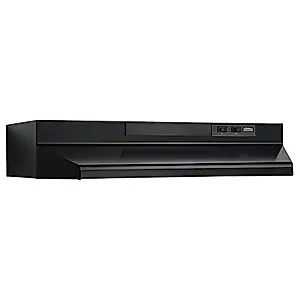 Broan-NuTone F404223 Exhaust Fan for Under Cabinet Two-Speed Four-Way Range Hood, 42-Inch, Black