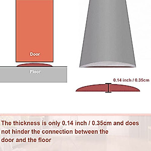 Floor Transition Strip Rubber Threshold Strip Floor Cover Strips Self Adhesive Vinyl Floor Flat Divider Strip Carpet to Tile Transition Strip Carpet Trim (3.28Feet, Brown)