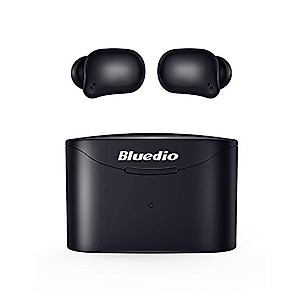 Bluedio Mini Wireless Earbuds in Ear Light-Weight Headsets Built-in Microphone Wireless Earbuds, T Elf 2 True Wireless Touch Earbuds in Ear Earphones with Charging Case for Cell Phone/Sports