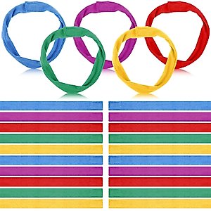 Tarpop 50 Pcs Chew Necklaces for Sensory Kids, 5 Colors Cloth Fabric Necklace Oral Toys for Girls Boys Alternative to Chewing, Terry Absorbent Chewy Toy Autism for ADHD SPD Fidgeting