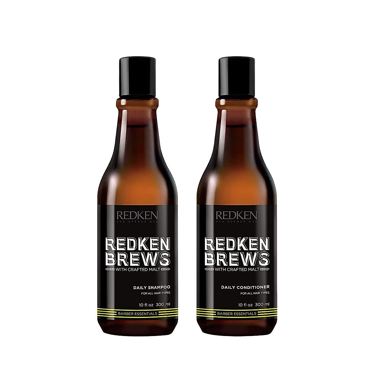 Redken Brews Daily Shampoo and Conditioner For Men, Lightweight Cleanser For All Hair Types