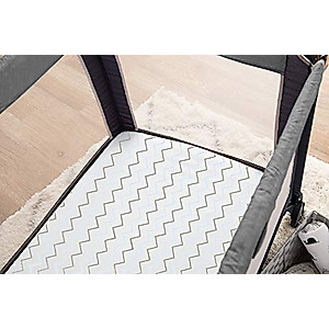 American Baby Company 3 Pack Printed 100% Natural Cotton Jersey Knit Fitted Pack N Play Playard Sheet, Blue Star/Zigzag, Soft Breathable, for Boys and Girls