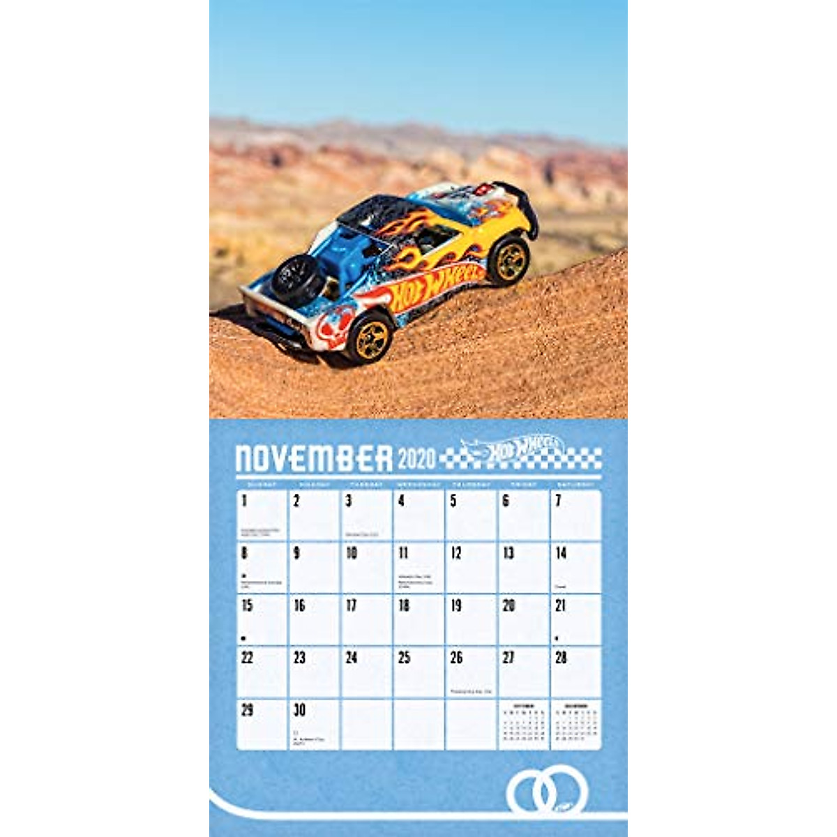 Hot Wheels 2020 Wall Calendar