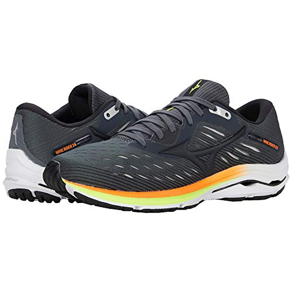 Mizuno mens Wave Rider 24 Running Shoe, Castlerock-phantom, 12.5 US