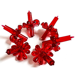 National Artcraft® Candle Blossom Ceramic Christmas Tree Lights - Red (90 Pcs)