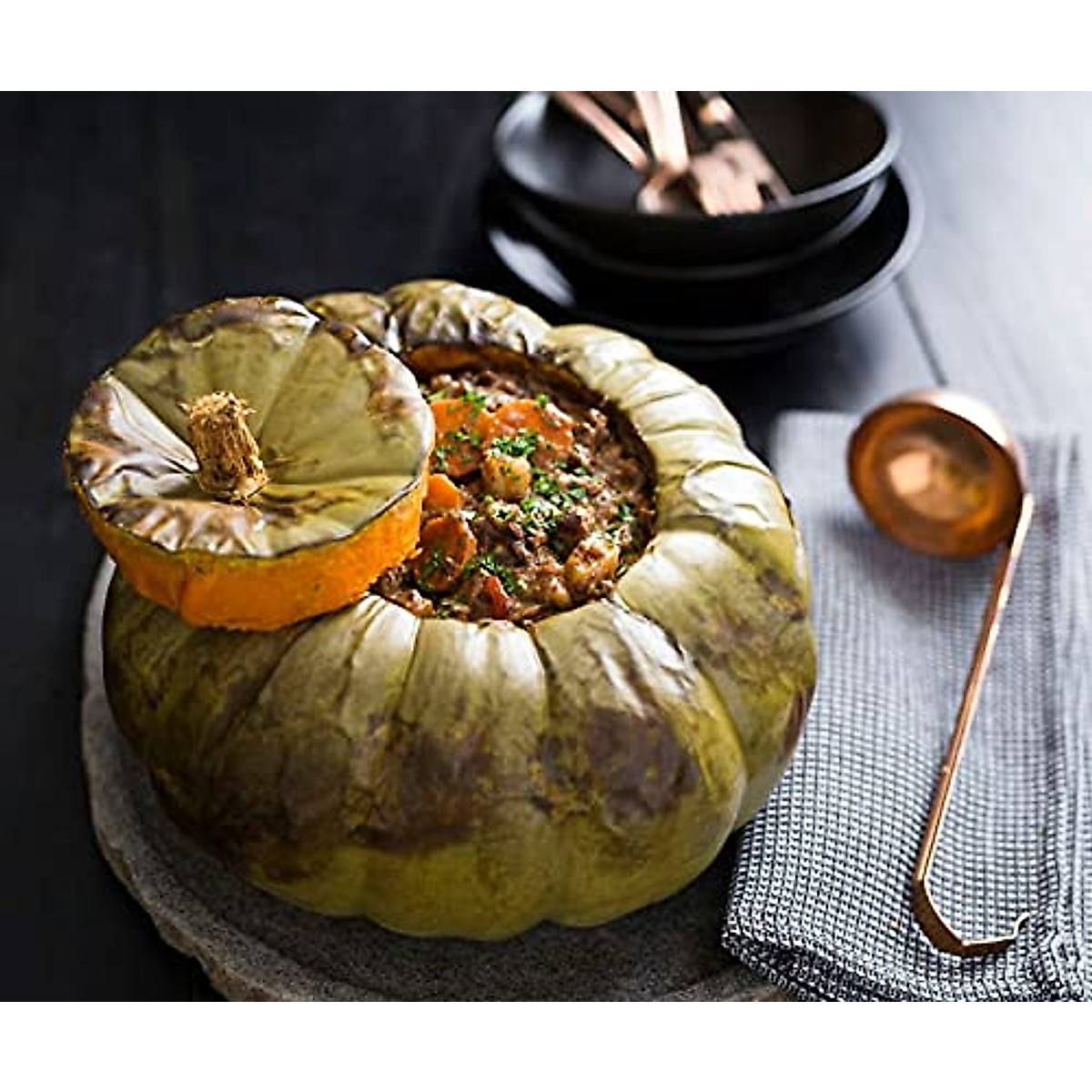 TomorrowSeeds - Jarrahdale Blue Pumpkin Seeds - 20+ Count Packet USA Garden Vegetable Winter Squash Kabocha Gray Cinderella Gourd Fall Seed