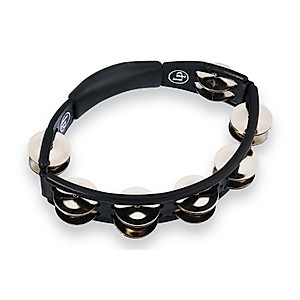 LP150 Cyclops, Steel Jingles, Black, Hand Held Tambourine