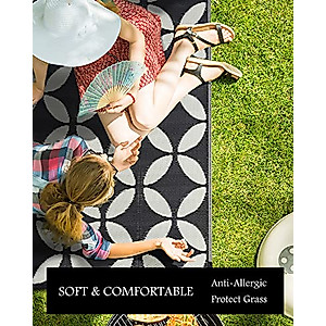 Outdoor Carpet Waterproof 5x8 ft Patio Outside Mat for RV Camping Picnic Reversible Lightweight Plastic Straw Rug for Patio Decor Decoration