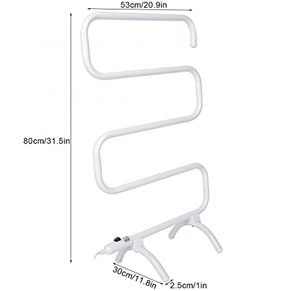 TFIIEXFL Laundry Dryer Household Floor Stand S Shape Constant Temperature Electric Heating Drying Towel Rack