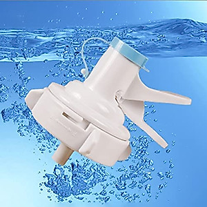 Water Dispenser Valve Reusable Water Bucket Jug Plastic Spigot Faucet Nozzle with Dustproof Cap and Wood Stick for 55 mm Non Threaded Crown Top Jugs Bottles (Not for Threaded Bucket), 1 Pack