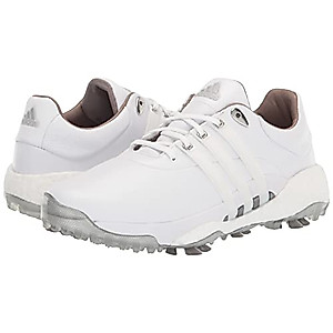 adidas Men's TOUR360 22 Golf Shoes, Footwear White/Footwear White/Silver Metallic, 11