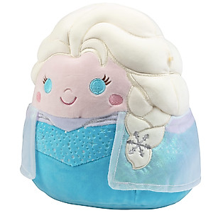 Squishmallow 10" Disney Frozen Elsa Plush - Officially Licensed Kellytoy - Cute and Soft Stuffed Animal Toy - Gift for Kids