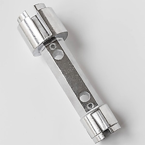 BearHut Tub Drain Remover Wrench Removal Tool Dual Ended Dumbell Wrench Heavy Duty Aluminum