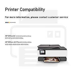 ESTON Remanufactured Ink Cartridge Replacement for HP 910 XL Ink Cartridges Compatible for OfficeJet 8025e 8035e 8025 8035 8028e 8020 8022 8028 8015(1BK+1C+1M+1Y)…