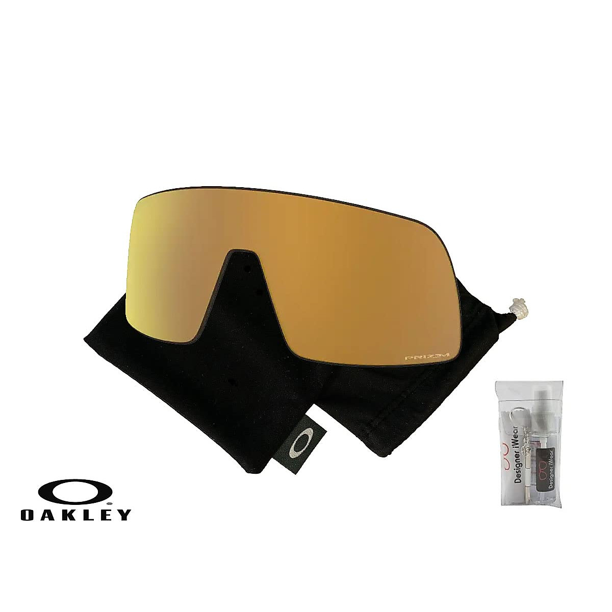 Oakley Original Sutro OO9406 Prizm 24K Iridium Replacement Lenses for Men for Women + BUNDLE Microfiber Cloth Bag