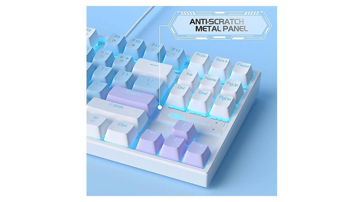 MageGee 75% Mechanical Gaming Keyboard - Blue LED TKL