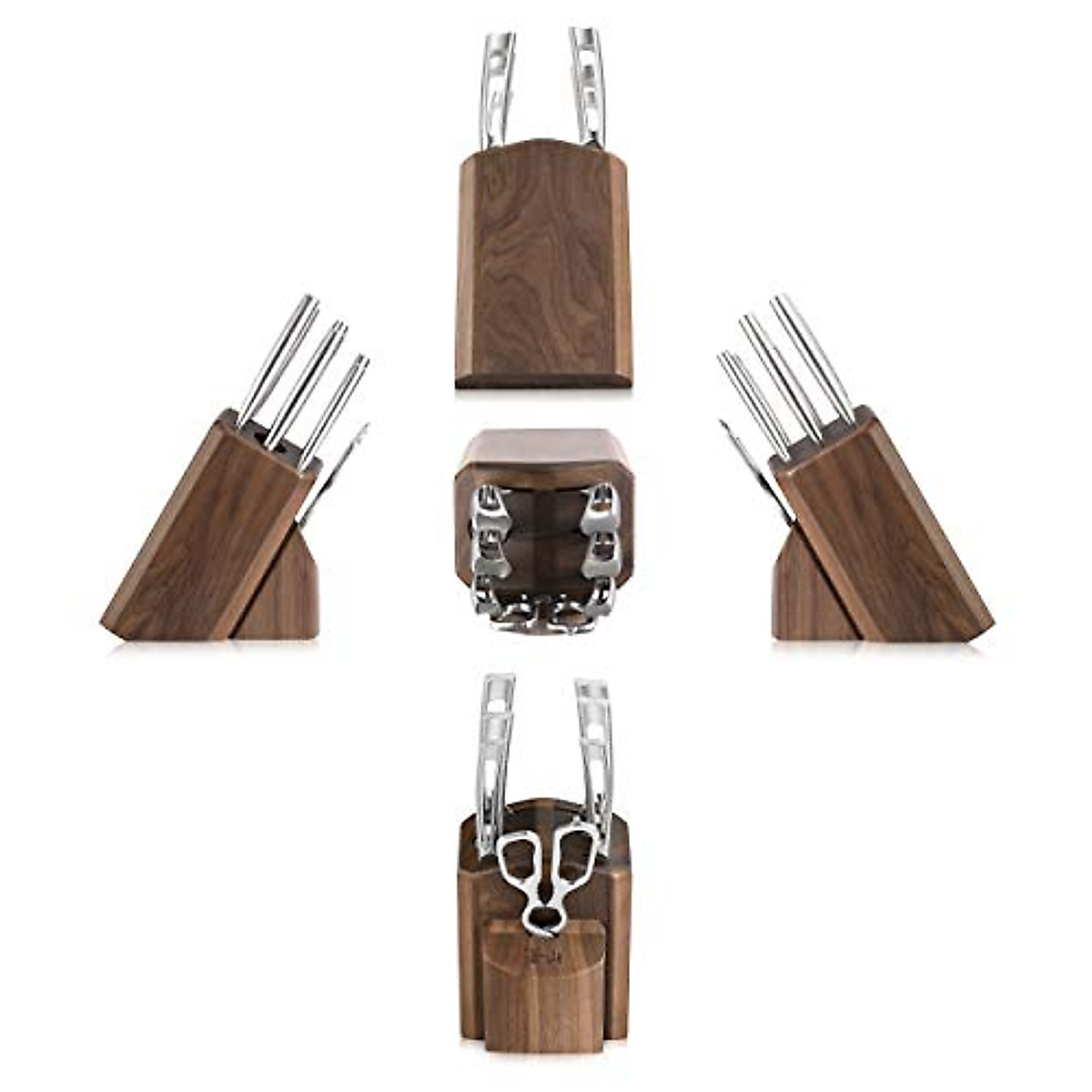 Cangshan TN1 Series 1021950 Swedish 14C28N Steel Forged 8-Piece Knife Block Set, Walnut