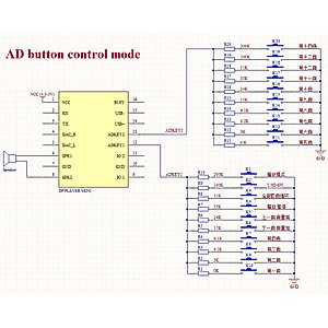 Aideepen 5PCS DFPlayer Mini Mp3 Player Board Module Voice Decode Board Support TF Micro SD Card U Disk Audio Music