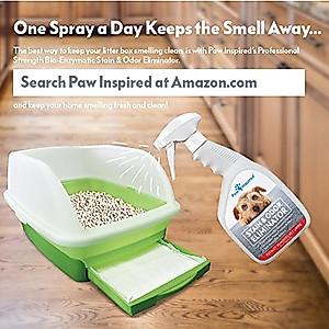 Peritas Cat Pads | Generic Refill for Breeze Tidy Cat Litter System | Cat Liner Pads for Litter Box | Quick-Dry, Super Absorbent, Leak Proof | 16.9"x11.4" (Carbon, 20 Count)