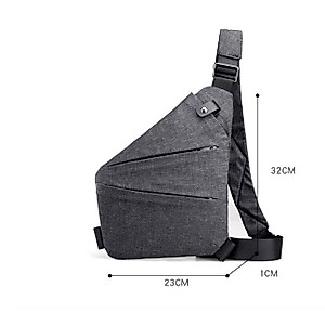 Hopomart New Personal Flex Bag for Women Men,Crossbody Chest Shoulder-Fashion Anti-thief Slim Sling Bag for Outdoor (Pink,Right)