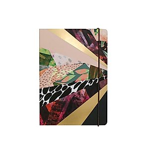 A5 Journal, Kaleidoscope, Lined Notebook With Elastic Closure