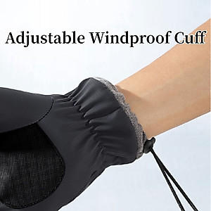 ihuan Winter Cold Weather Gloves Waterproof Windproof Mens Women - Warm Touchscreen Anti-Slip Palm Thermal Gloves for Driving, Biking, Running, Hiking, Working