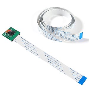 MELIFE Octoprint Octopi Webcam Mini Camera Video Module 5 Megapixels Monitor 3D Printer with 3.28FT/100CM Long Extension Flex Ribbon Cable for Raspberry Pi A/B/A+/B+, 2, 3, 3B+