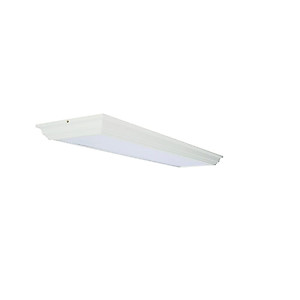 Lithonia Lighting FMFL 30840 CAML 4000K WH 4-Foot LED Linear Flush Mount, 2800 Lumens, 120 Volts, 35 Watts, Damp Listed, White