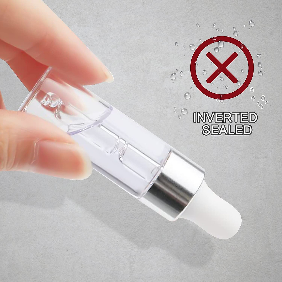 BOSMIOW 50 Pack Clear Glass Dropper Bottles 5ml(1/6oz) Empty Glass Vials Essential Oil Dropper Bottles Perfume Aromatherapy Cosmetic Liquid Sample Bottles With Glass Eye Dropper