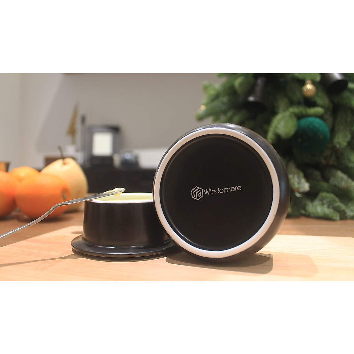 Windomere Handmade Porcelain Butter Crock Keeper - Ceramic French Butter Dish - 4Ounce Capaicty,Moutain Mist (3.85x2.25)