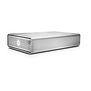 G-Technology 10TB G-DRIVE with Thunderbolt 3 and USB-C Desktop External Hard Drive, Silver - 0G05378-1