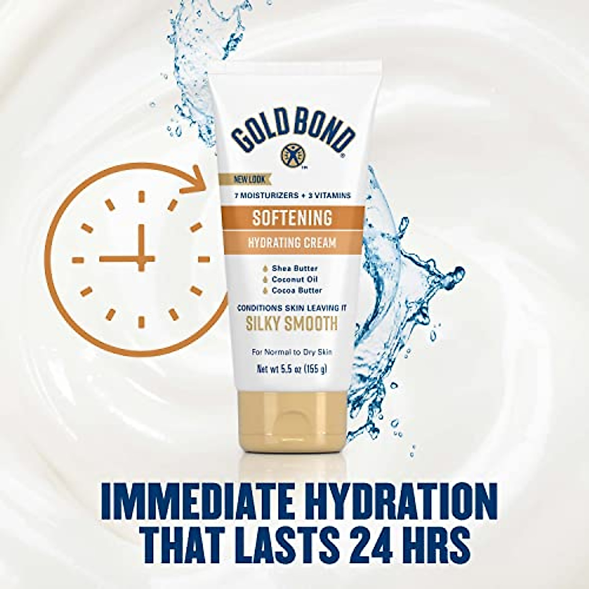 Gold Bond Ultimate Softening Skin Therapy Lotion, 5.5 oz. (Pack of 4), With Shea Butter for Rough & Dry Skin