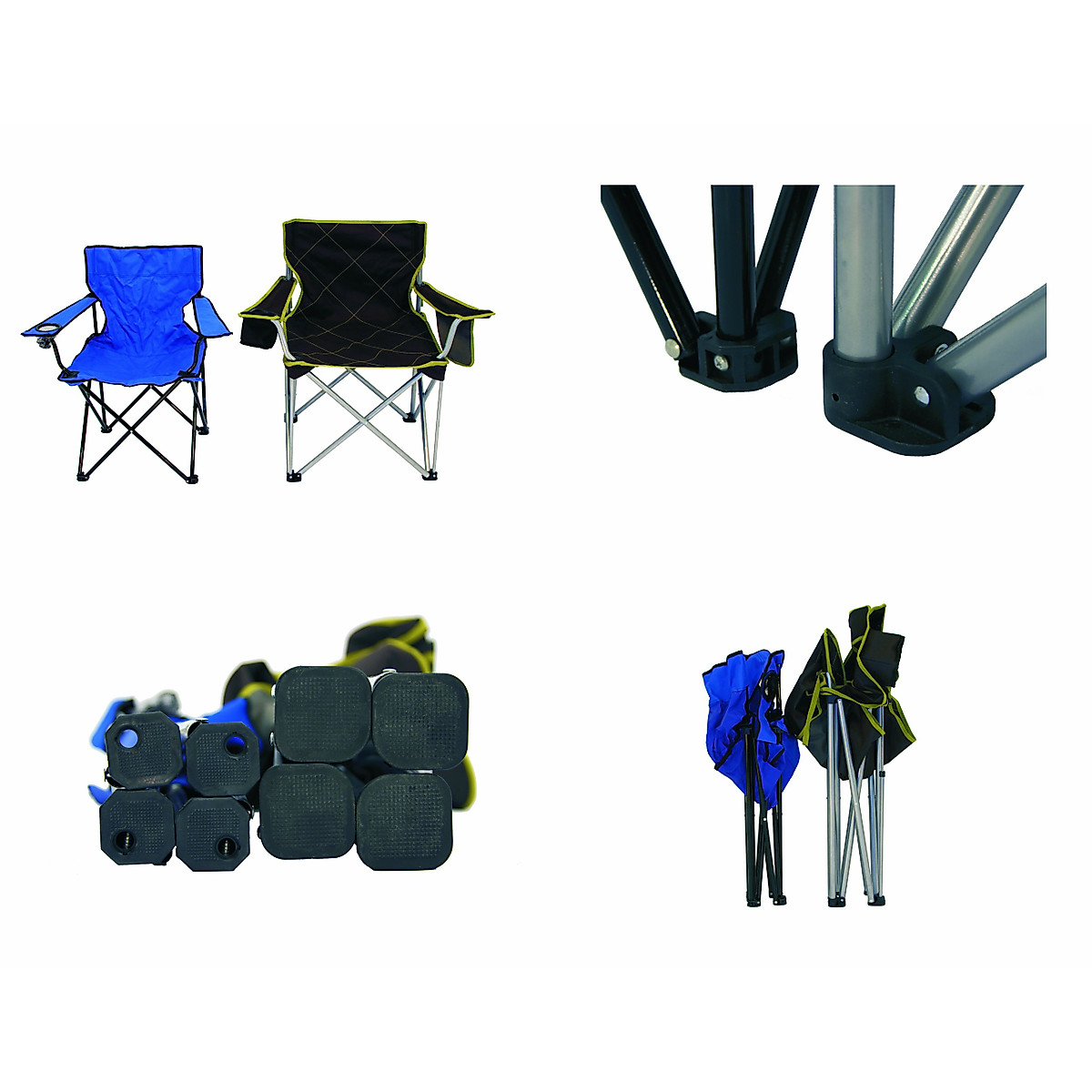 TravelChair Big Kahuna Chair, Supersized Camping Chair, 800lb Capacity, Brown/Lime, One Size (599)