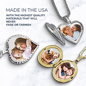 PicturesOnGold.com Saint Cecilia Round Religious Medal - 10k White Gold - 3/4 x 3/4 Inch Size of a Nickel with Engraving