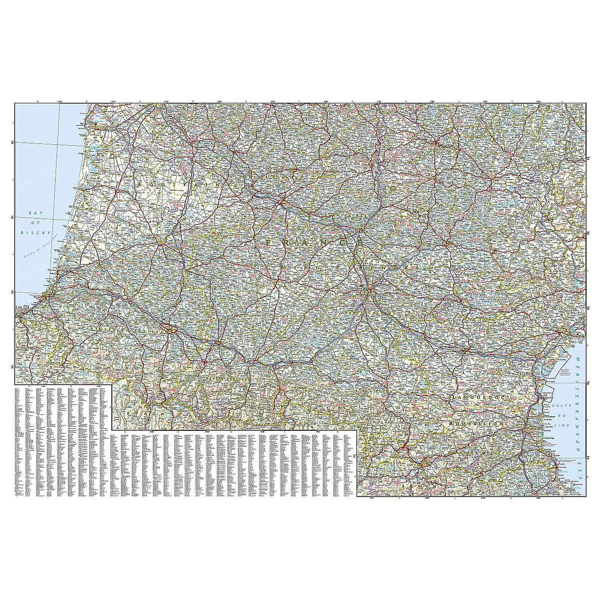 Southern France Map (National Geographic Adventure Map, 3314)