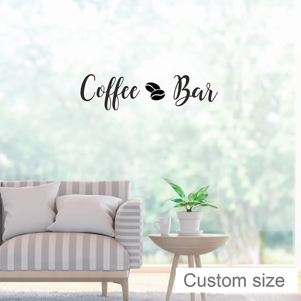 3 PCS Coffee Wall Decor Sticker Coffee Signs for Coffee Bar Kitchen Wall Stickers,Removable DIY Vinyl Mug Decal Wallpaper for Coffee Bar Restaurant Kitchen Home Office Shop Hotel Wall Decoration