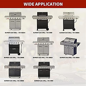 Apromise Grill Replacement Parts for Nexgrill - 14.6 Inch Grill Burner Covers | Grill Heat Plates Shield for Nexgrill 720-0830H | 5 Burner 720-0888,720-0888N, 6 Burner 720-0896B, 720-0898, 5-Pack