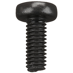 Small Parts M410D7985AB Steel Pan Head Machine Screw, Black Oxide Finish, Meets DIN 7985, #2 Phillips Drive, M4-0.7 Thread Size, 10 mm Length, Fully Threaded, Import (Pack of 100)