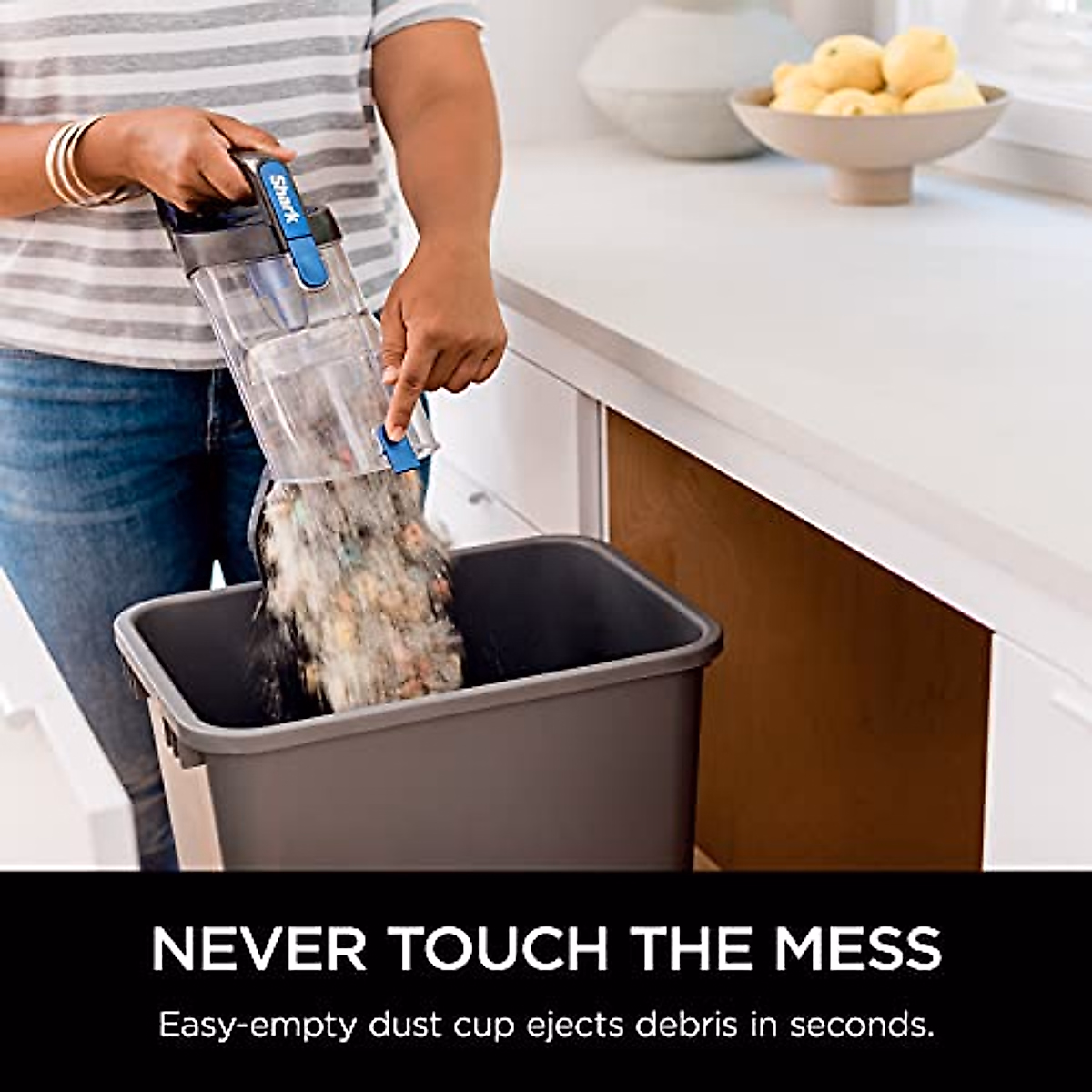 Shark Vertex Pro Powered Lift-Away Cordless Vacuum with IQ Display, DuoClean PowerFins, Includes Crevice Tool, Pet Multi-Tool & Anti-Allergen Dusting Brush, 60min Runtime, Electric Blue