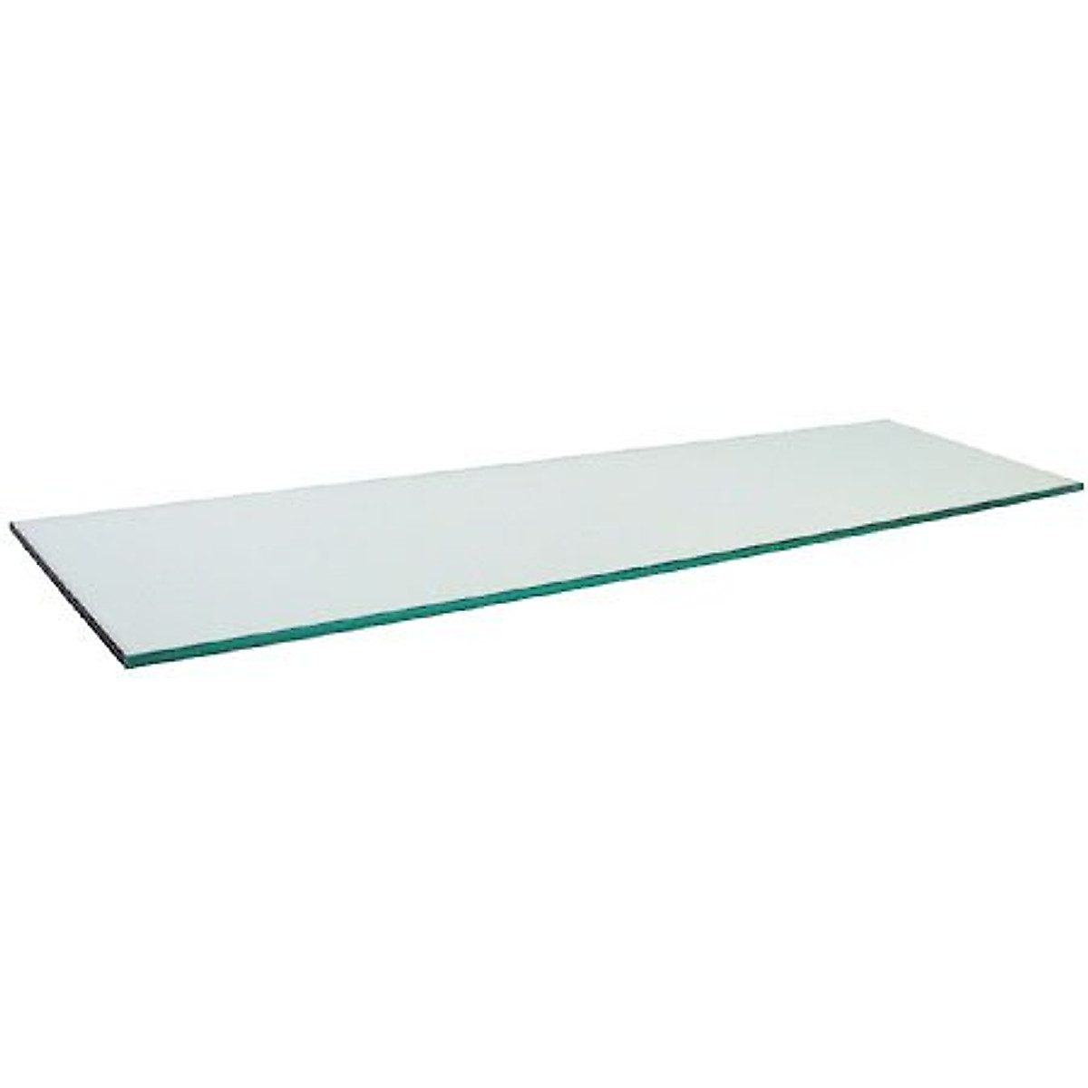 TechnologyLK 4-3/4" x 24" Rectangle 3/8" Tempered Clear Glass Shelf