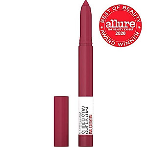 Maybelline SuperStay Ink Crayon Matte Longwear Lipstick With Built-in Sharpener, Speak Your Mind, 0.04 Ounce