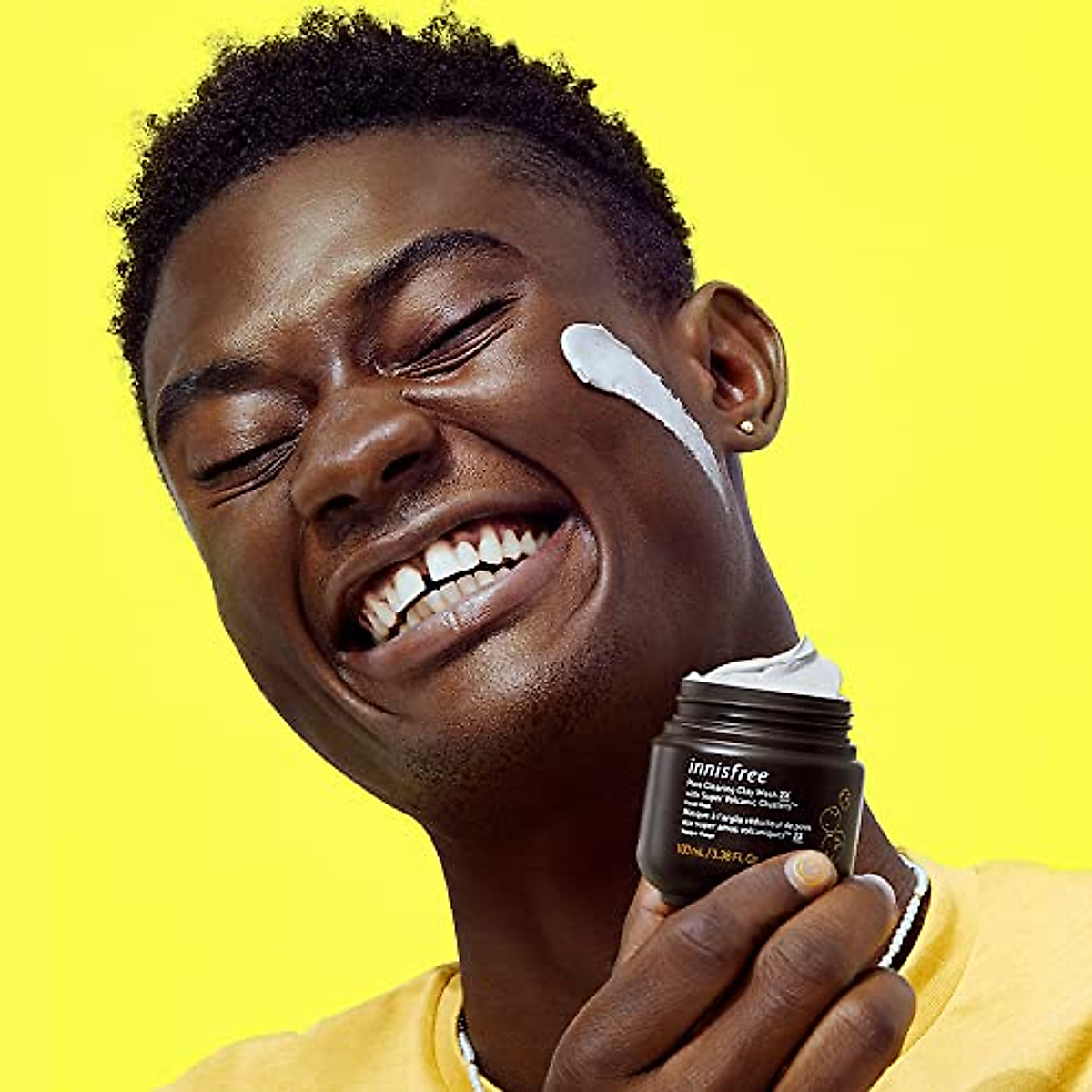 innisfree Pore Clearing Clay Mask 2X Super Volcanic Clusters Face Treatment, 3.38 Fl Oz (Pack of 1)