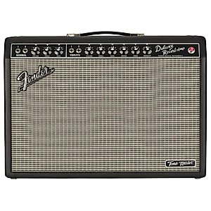Fender Tone Master Deluxe Reverb Guitar Amplifier, Black, with 2-Year Warranty